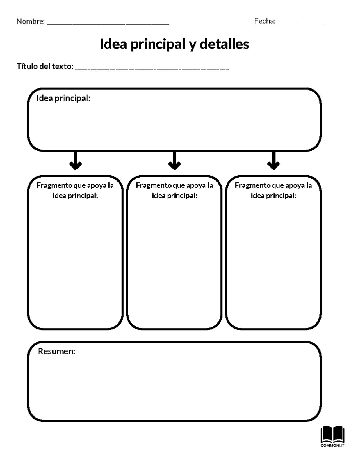 Idea principal y detalles - Español, ética - Studocu