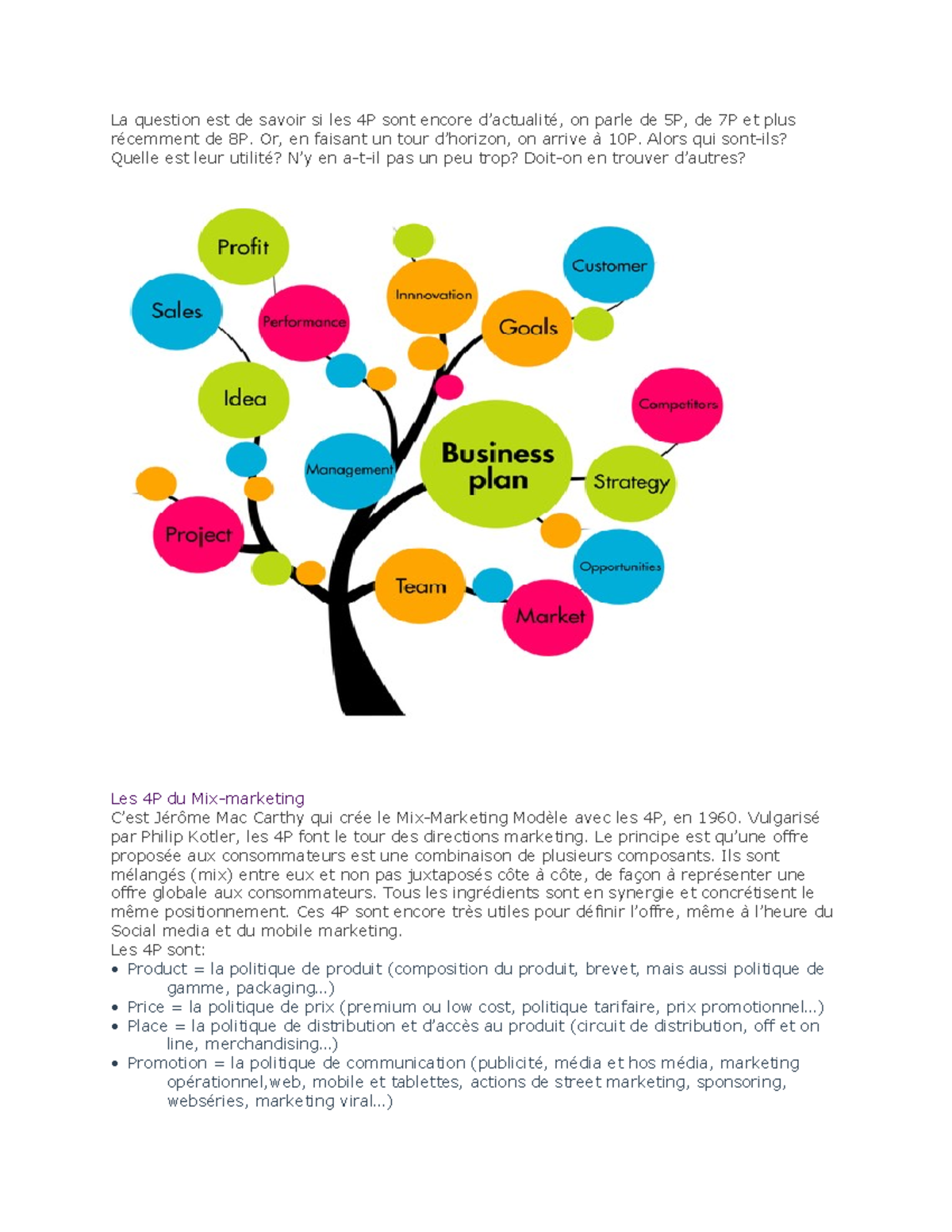 LES 10 P copie - Cours de gestion prévisionnelles - La question est de ...