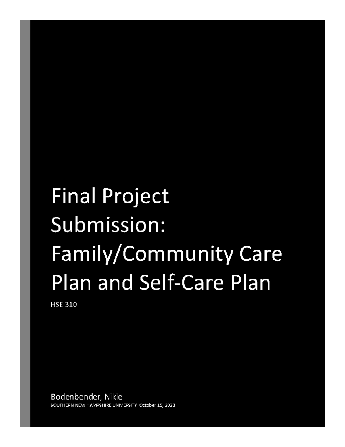 Final Project Submission - Final Project Submission: Family/Community ...