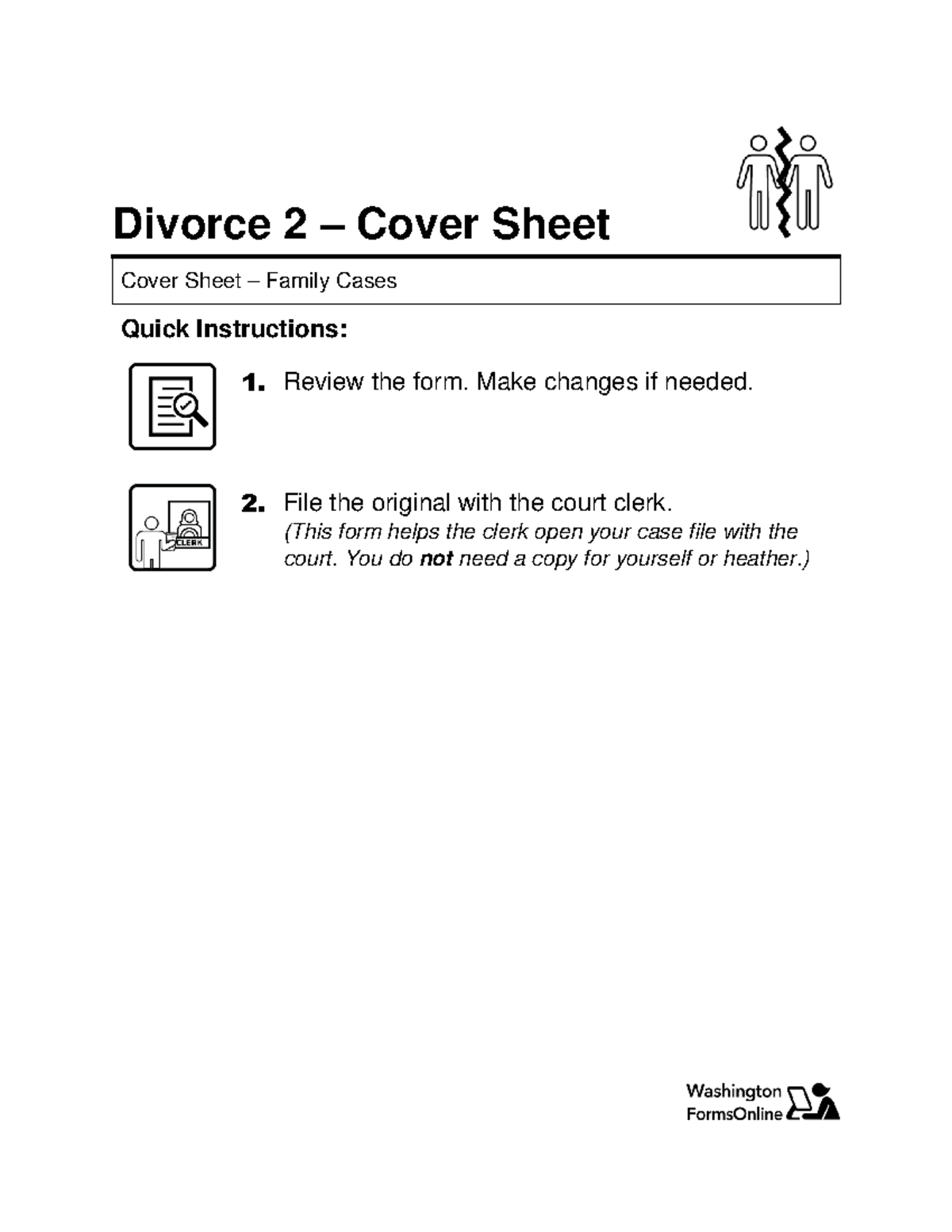 Divorce 2 - Cover Sheet - Law - Divorce 2 – Cover Sheet Cover Sheet – Family Cases Quick - Studocu