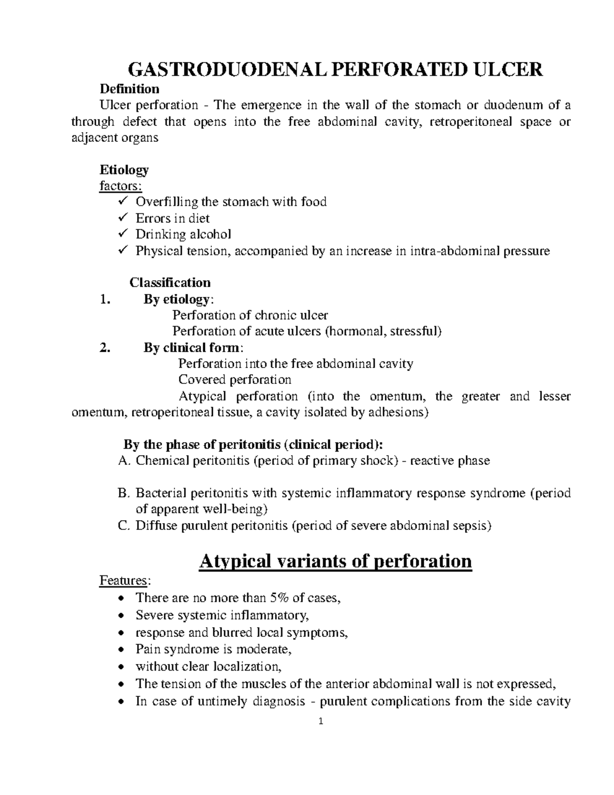 Peptic Ulcer Disease Part3 perforation full-time - GASTRODUODENAL ...