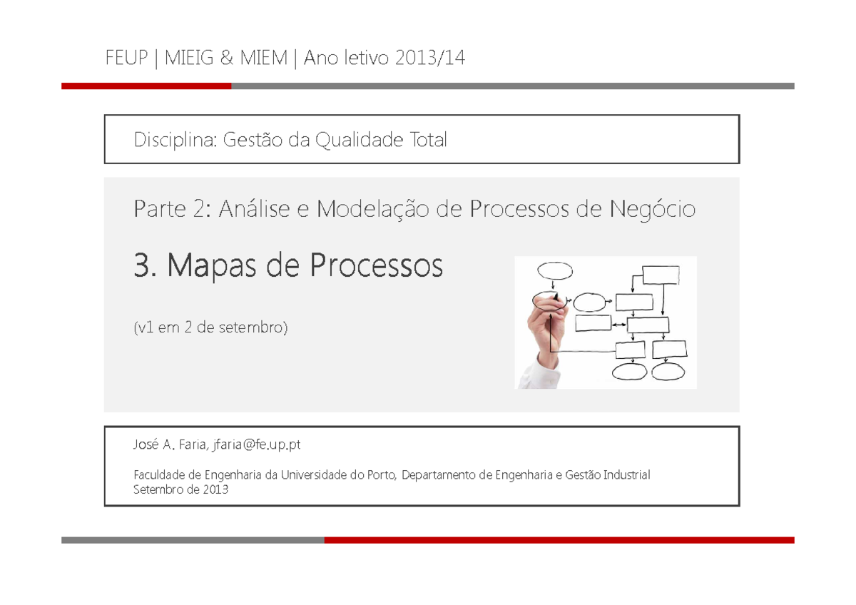 23 Mapas Processos-v1 - GESTÃO DA QUALIDADE - FEUP | MIEIG & MIEM | Ano ...