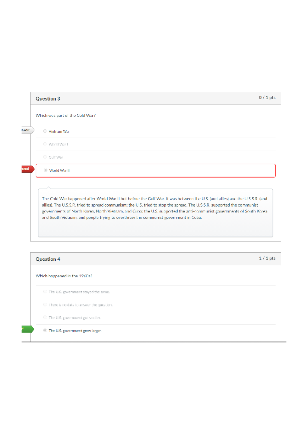 Hist1001 - Quiz on History Overview, Maps and Timeline - Question 3 pts ...