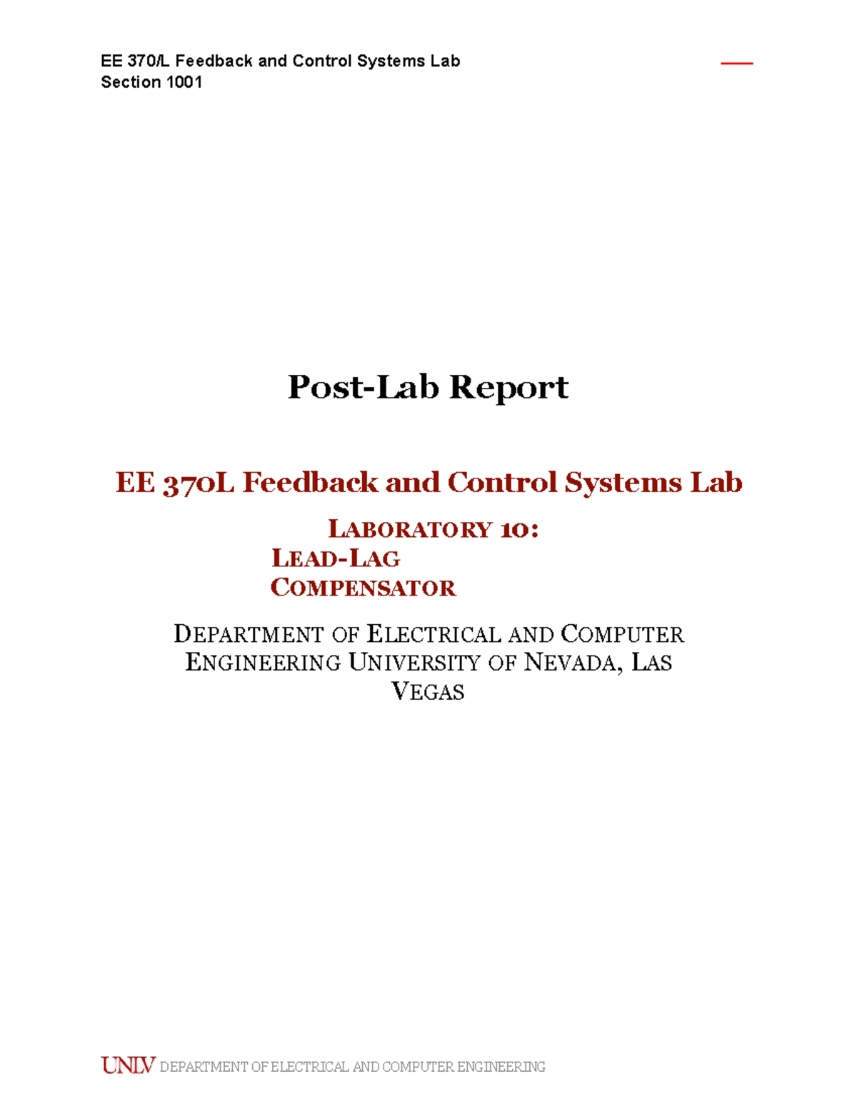 EE370L-good postlab example - EE 370/L Feedback and Control Systems Lab ...