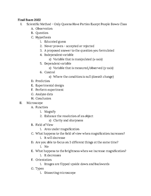 Cornell Notes for Specimen Collection (1)-1 - Question Rationale What ...