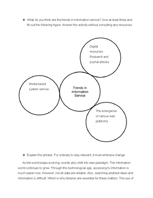 Module 5 Lesson 2 Managing information service - In this module, you ...