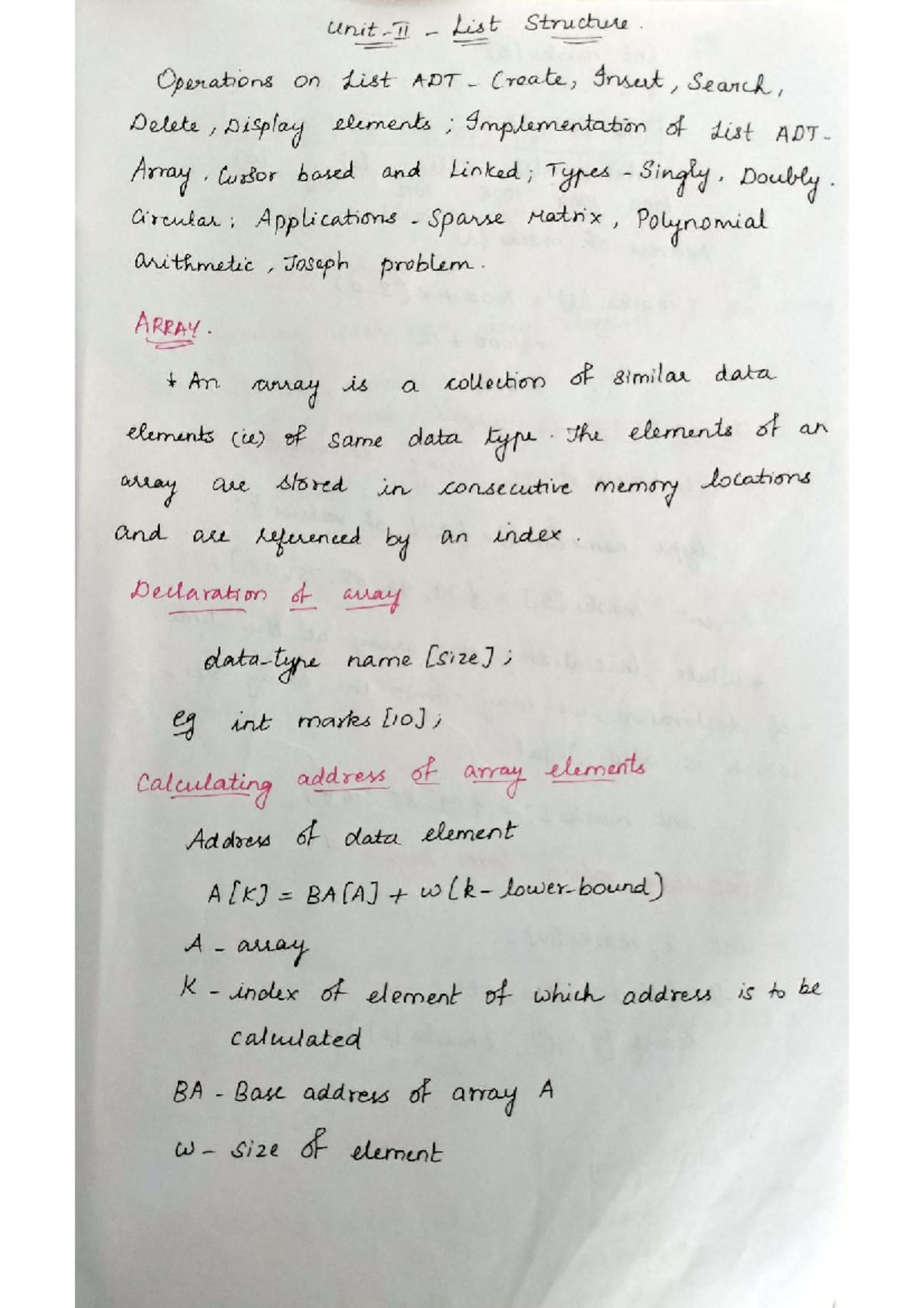 LINK LIST - Computer Science Engineering - Studocu