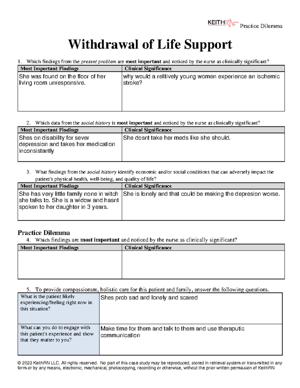 2-19+ Template-Withdrawal+of+Life+Support - © 2023 KeithRN LLC. All ...