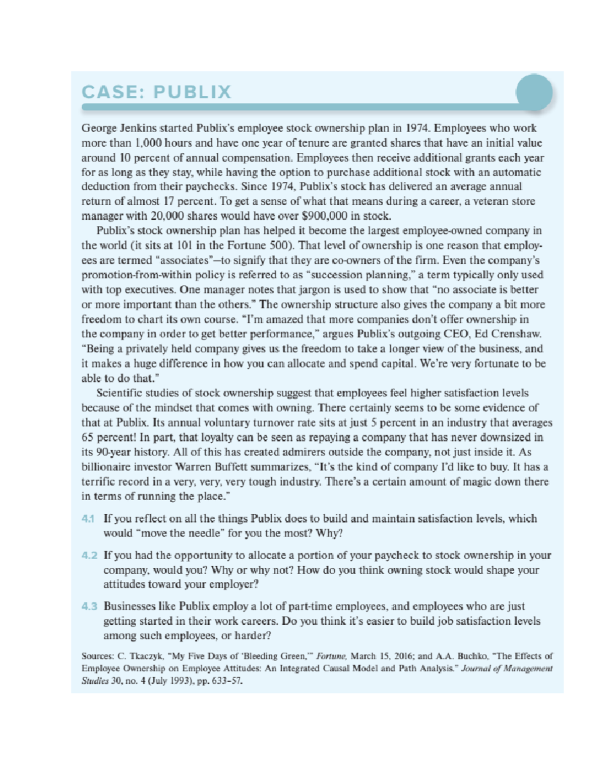 Case study of major - Organizational Behavior - Studocu