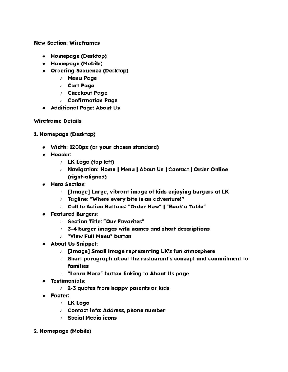 LK - Wireframes - the best course ever - New Section: Wireframes ...