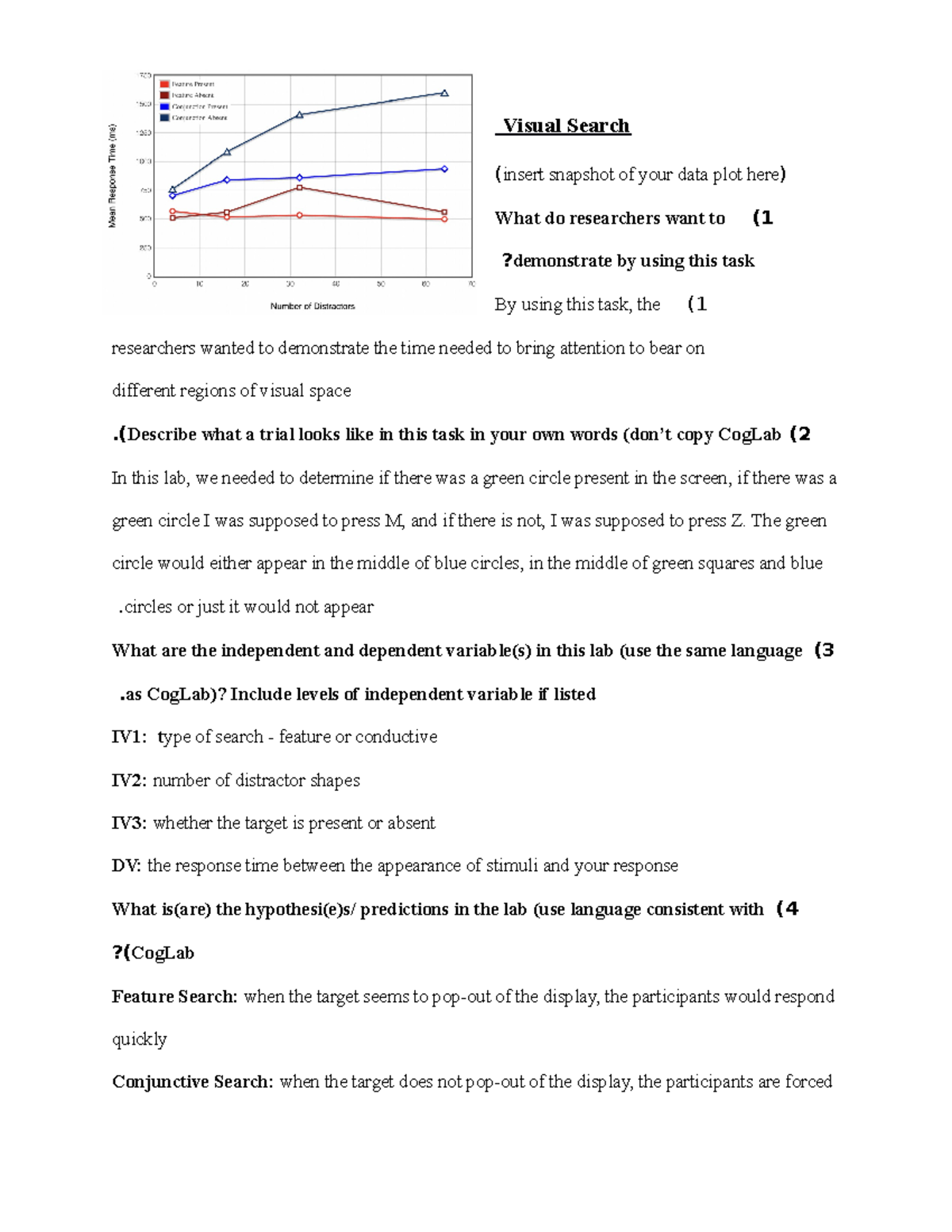 Lab Notes 3 completed - Visual Search (insert snapshot of your data ...