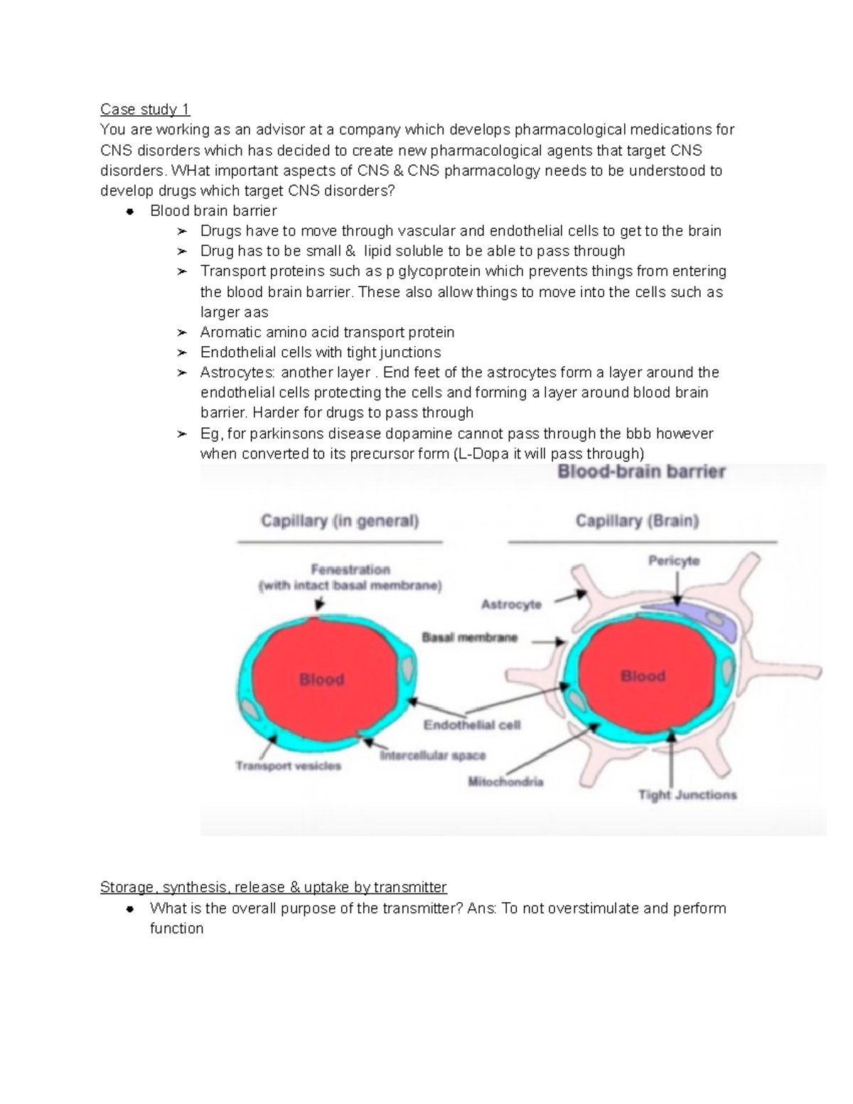 Tutorial 1 for neurology , focuses on bbb - Case study 1 You are ...