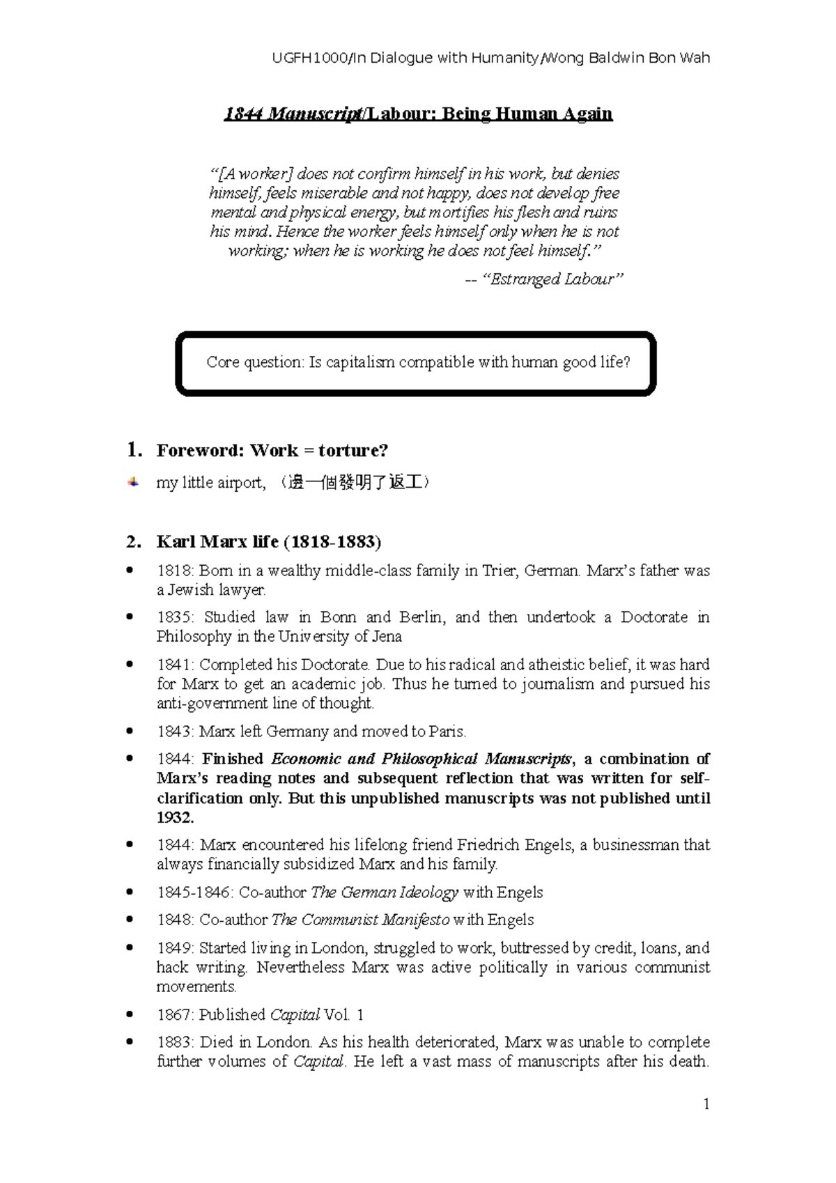Lecture 12 1844 Manuscript (lecture note) (simplified) - UGFH1000/In ...