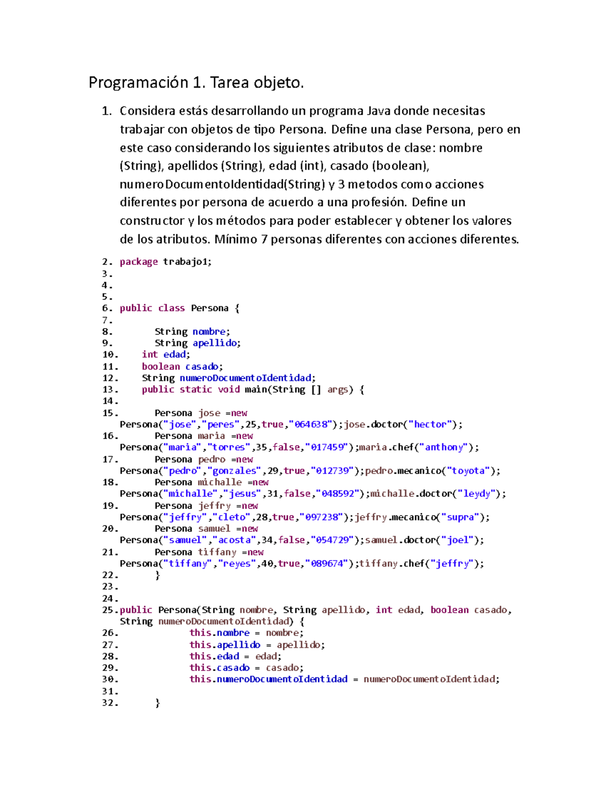 Tarea nuemro 2 de programacion S J SJ SJ, SKHJ S SMHSMHSG S ...