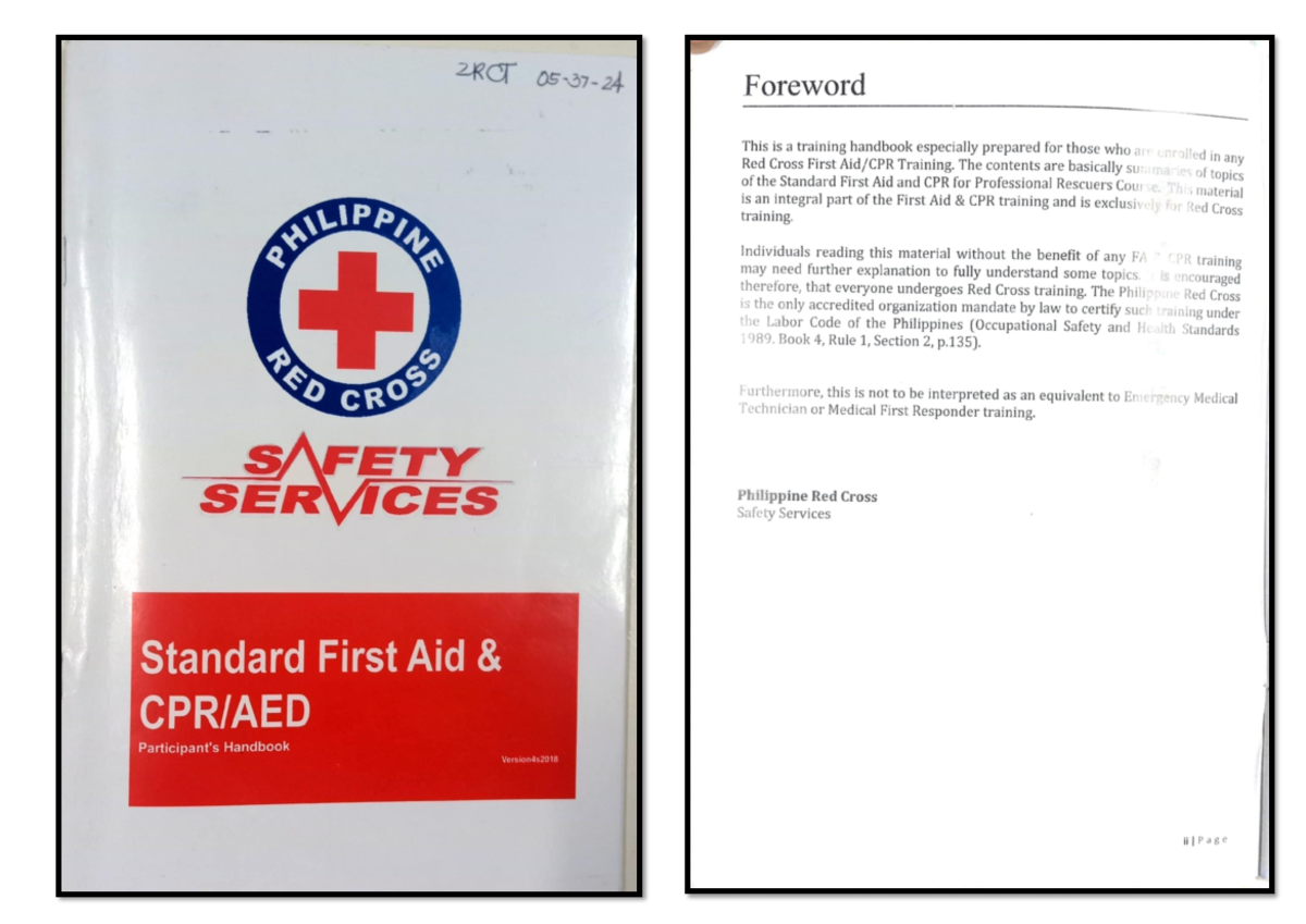 BPED 111 Emergency Preparedness AND Safety Management - 2RCT Foreword ...