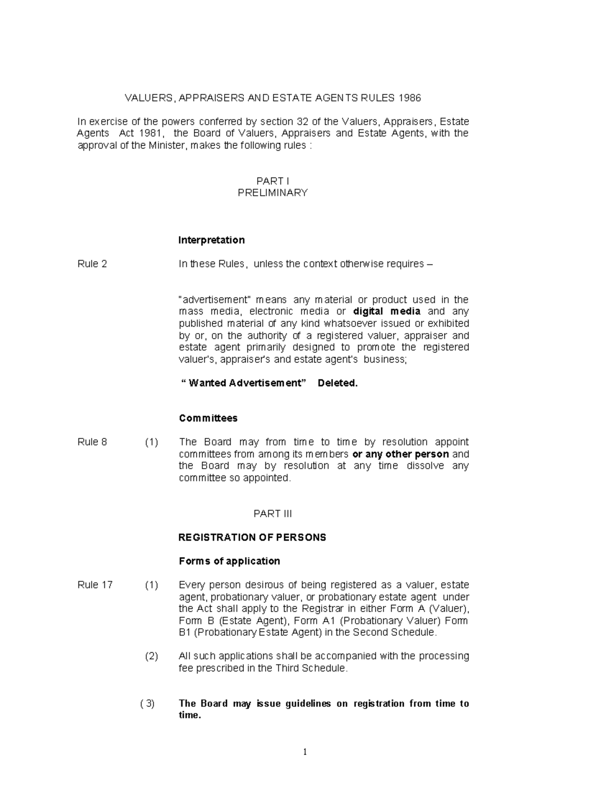 Rules ACT 242 RULES ACT 242 - - Studocu