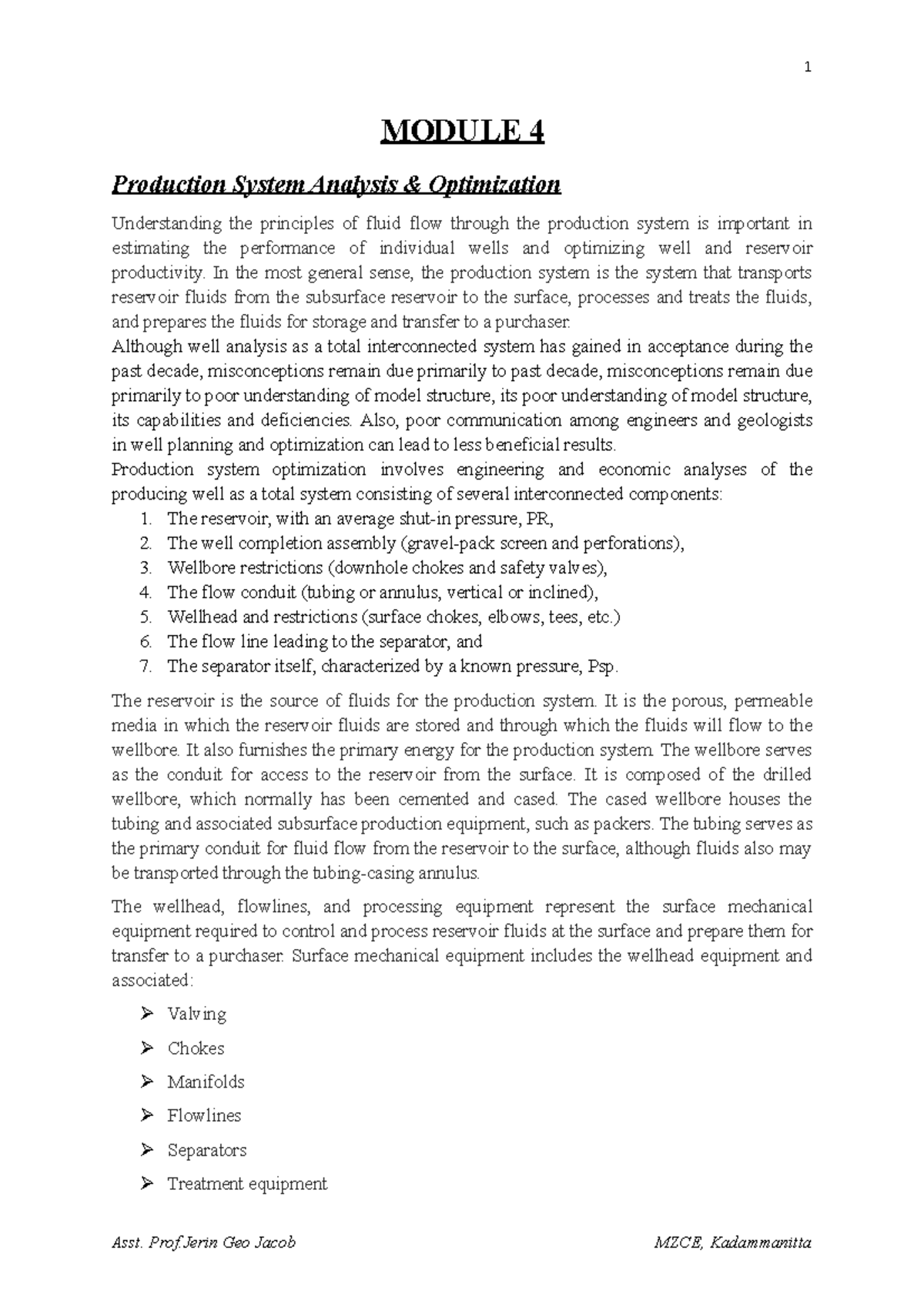 Module 4 - Lecture notes 4 - MODULE 4 Production System Analysis ...