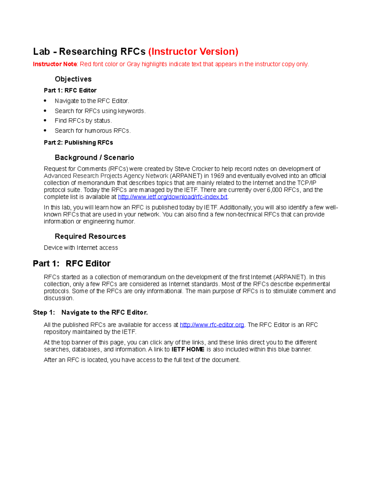 3.2.4.7 Lab - Researching RFCs - ILM - Lab - Researching RFCs ...