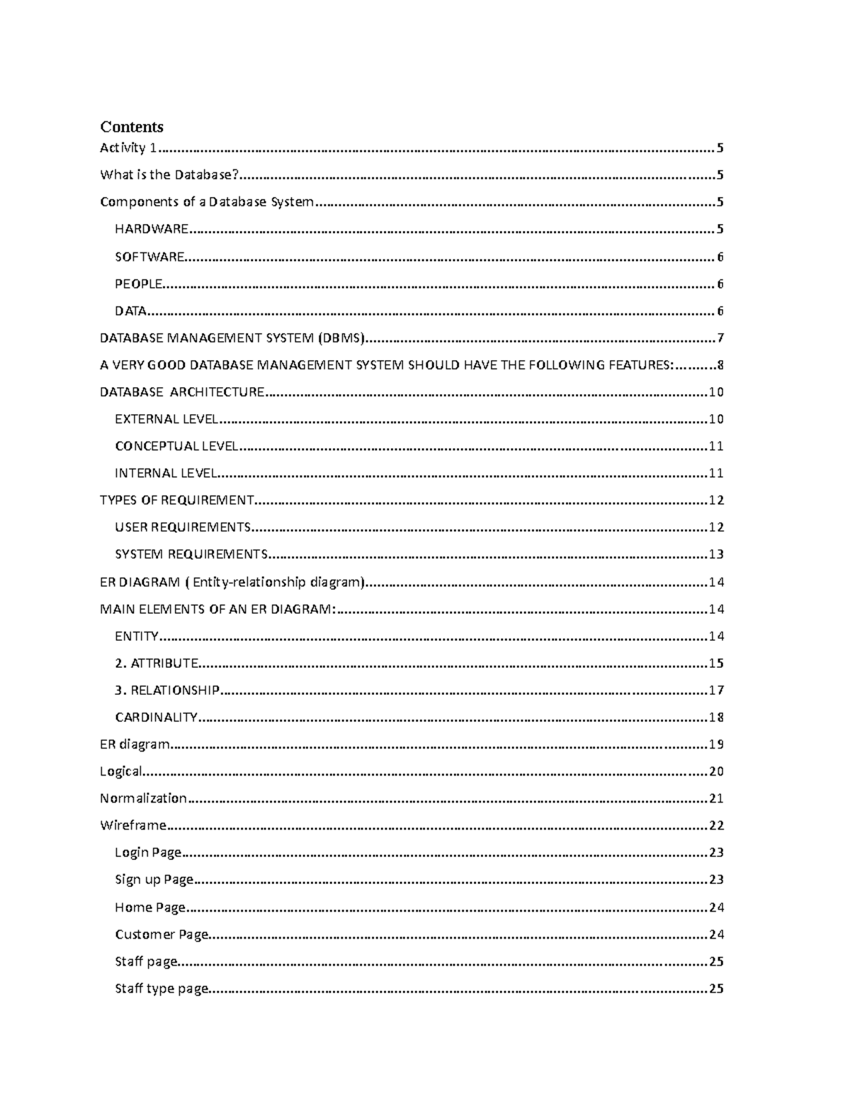 Contents ddd - Summary HND in Computing - Contents Activity - Studocu