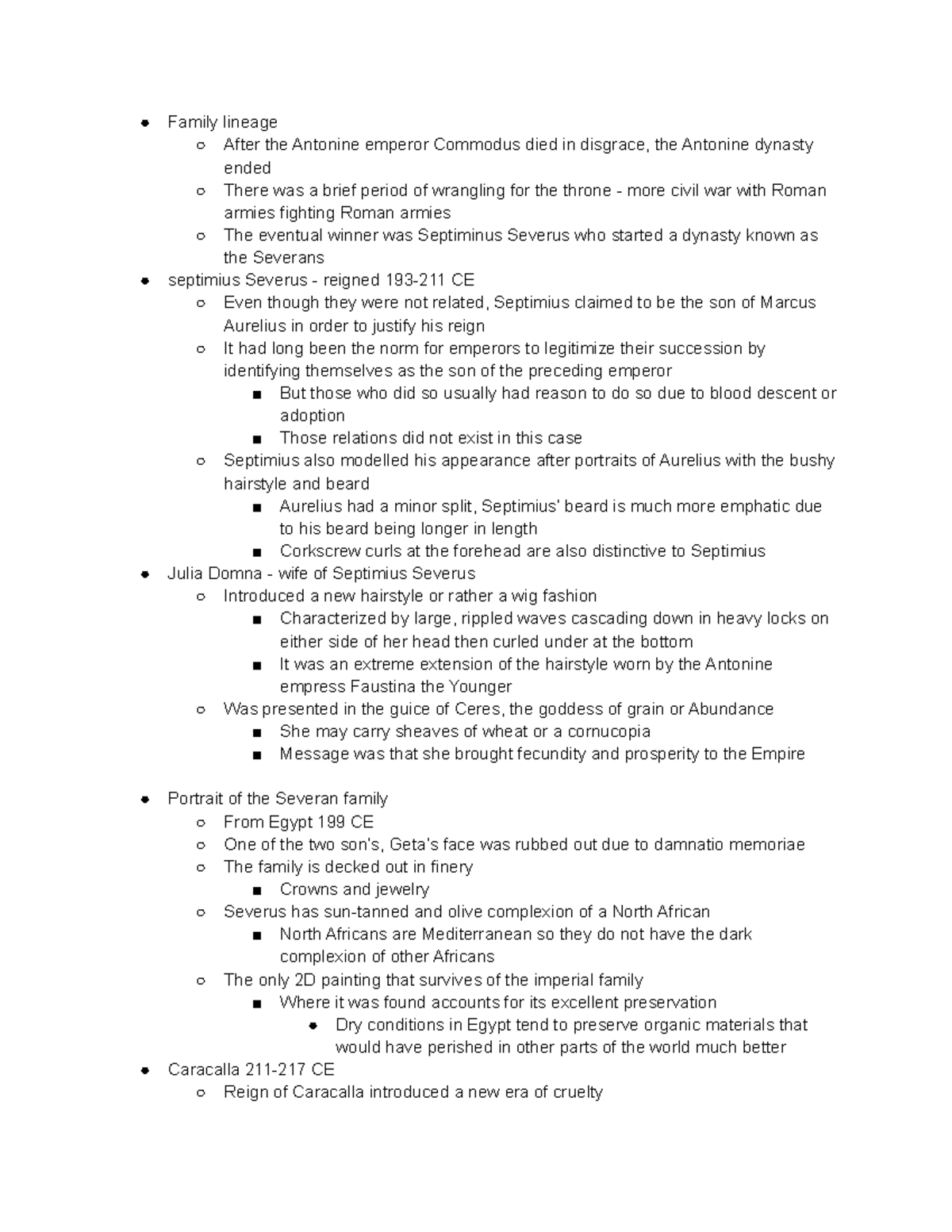 March 23 the Severan Dynasty 193-235 CE and Lepcis Magna - Family ...