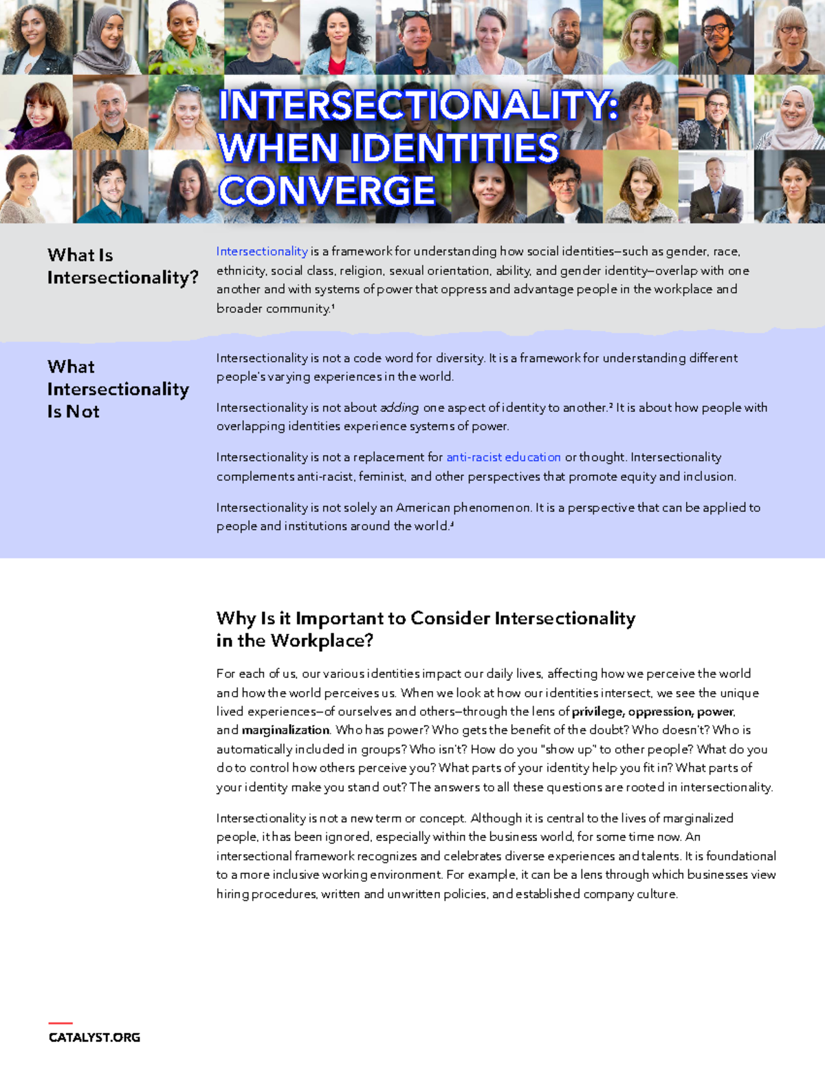 Catalyst Intersectionality When Identities Converge - INTERSECTIONALITY ...