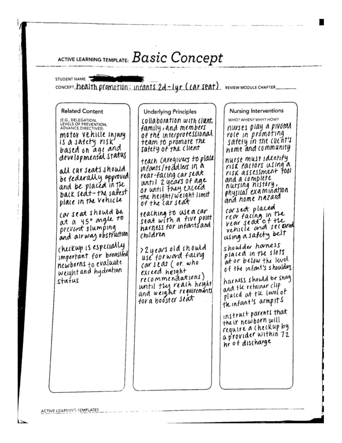 ATI Basic Concept Infants to 1 yr - NU 307/8 - Studocu