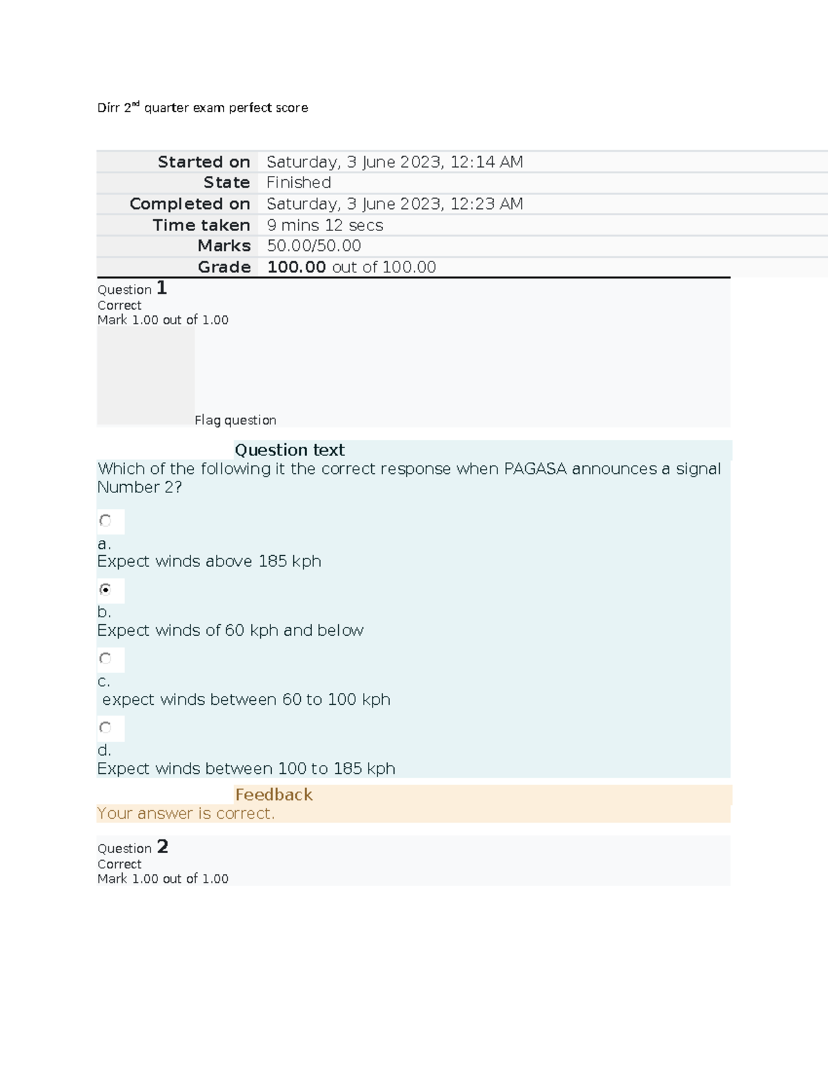 Dirr-2nd-quarter-exam-perfect-score - Dirr 2nd quarter exam perfect ...