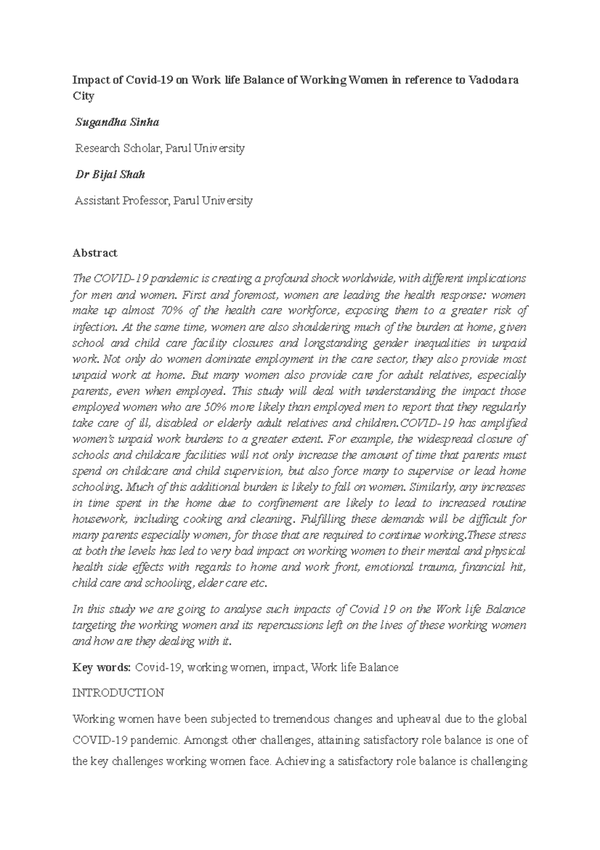 CPIM Conference abstract SS An abstract of a research paper written in ...