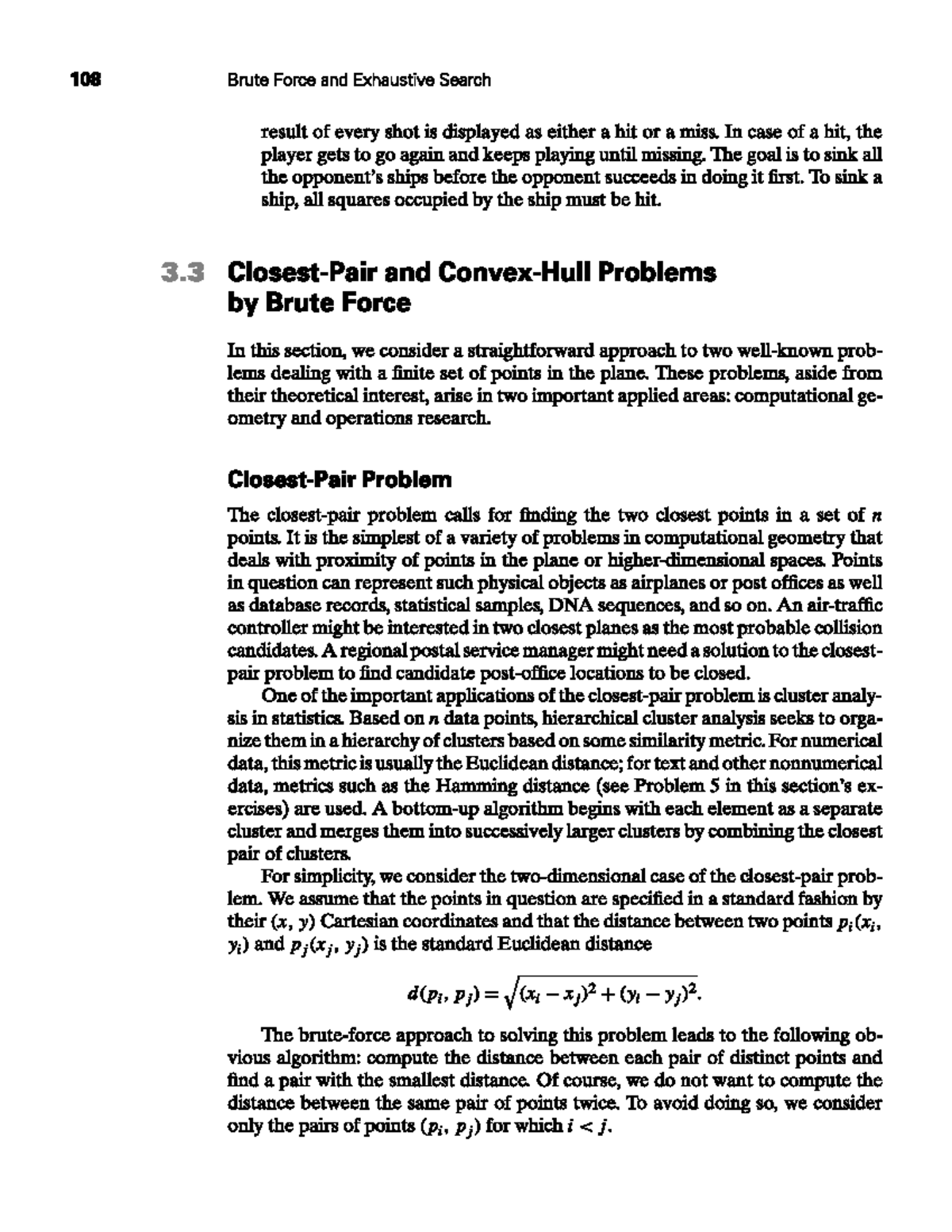 Closest Pair and Convex-Hull Problem - Design and Analysis of Algorithms - Studocu