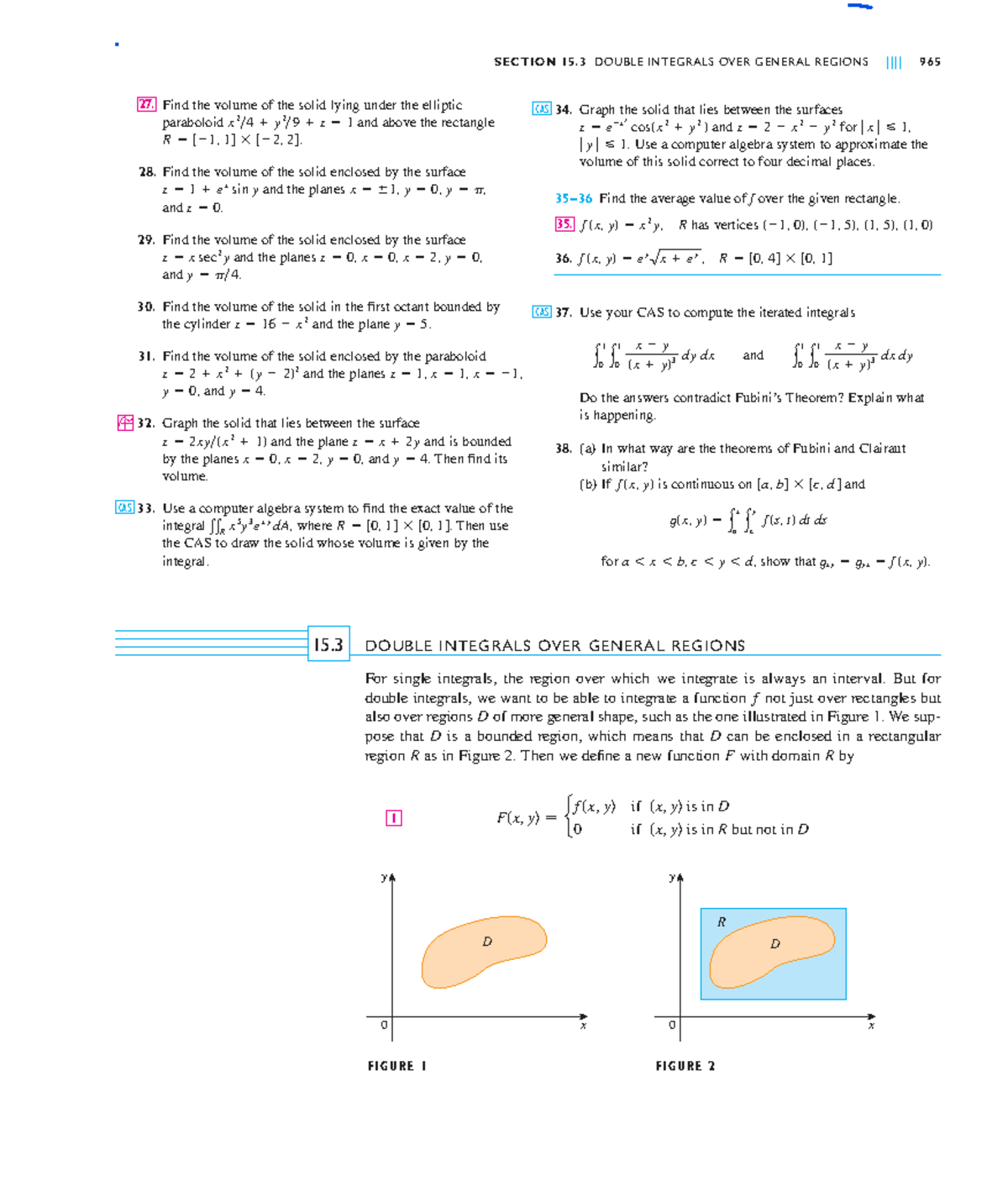 Math ch15-3 - Math work - 34. Graph the solid that lies between the surfaces and for , . Use a ...
