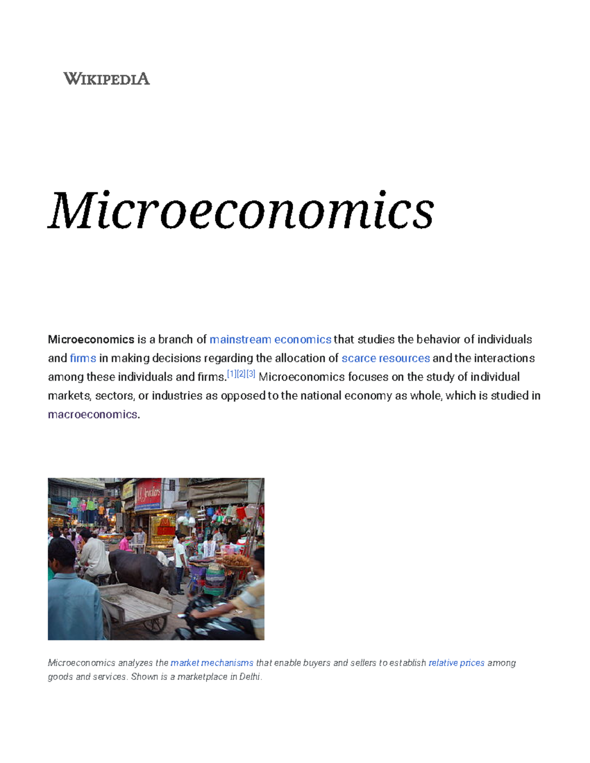Microeconomics - Wikipedia - Sear Microeconomics Microeconomics is a ...