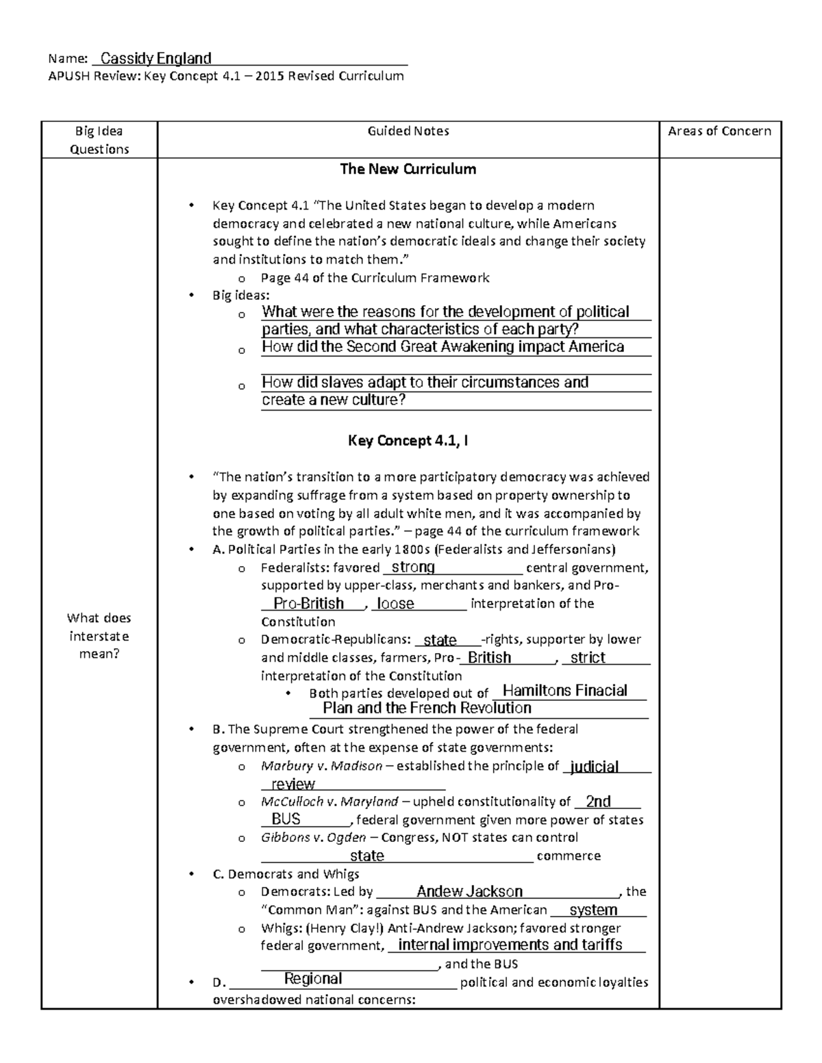 Key-Concept-4 - Summarization of the early colonial days - Name: - Studocu
