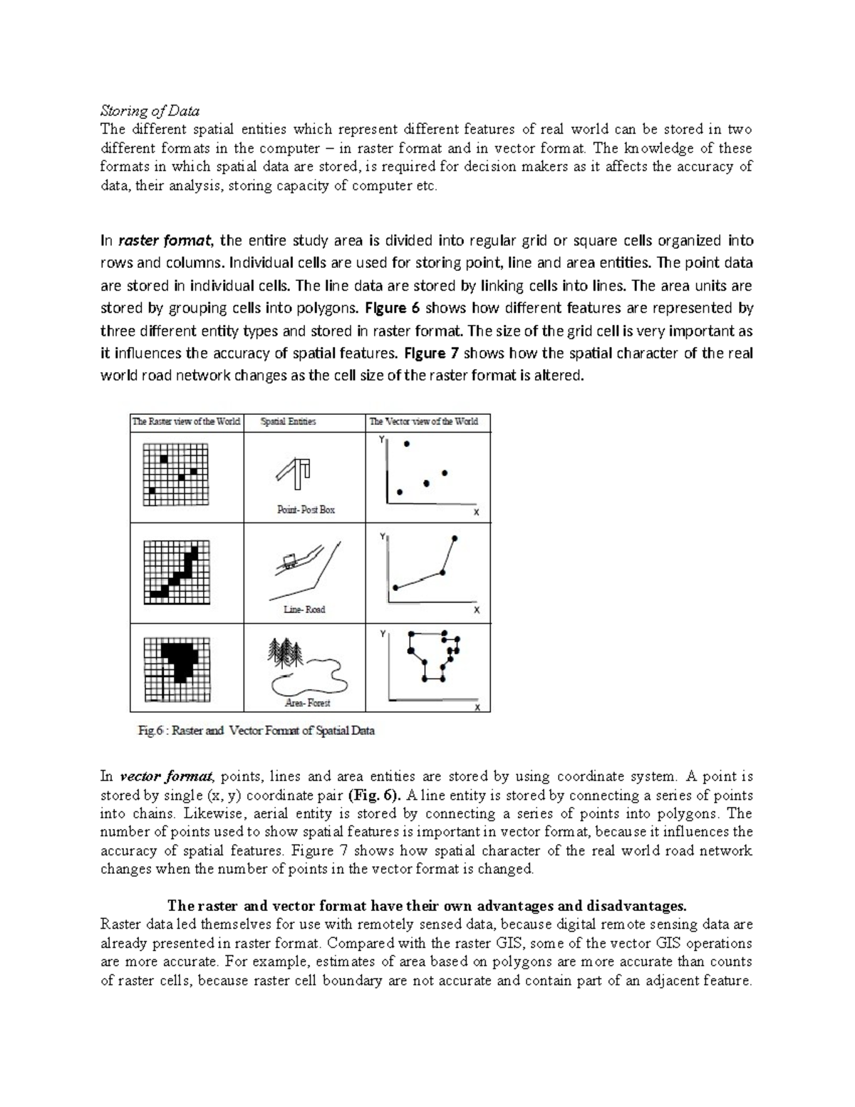 Data Structure- Raster & Vector - Storing of Data The different spatial ...