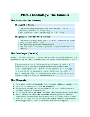 Forms As Objects Of Knowledge Rep - 476- 1. Overview Plato begins with ...