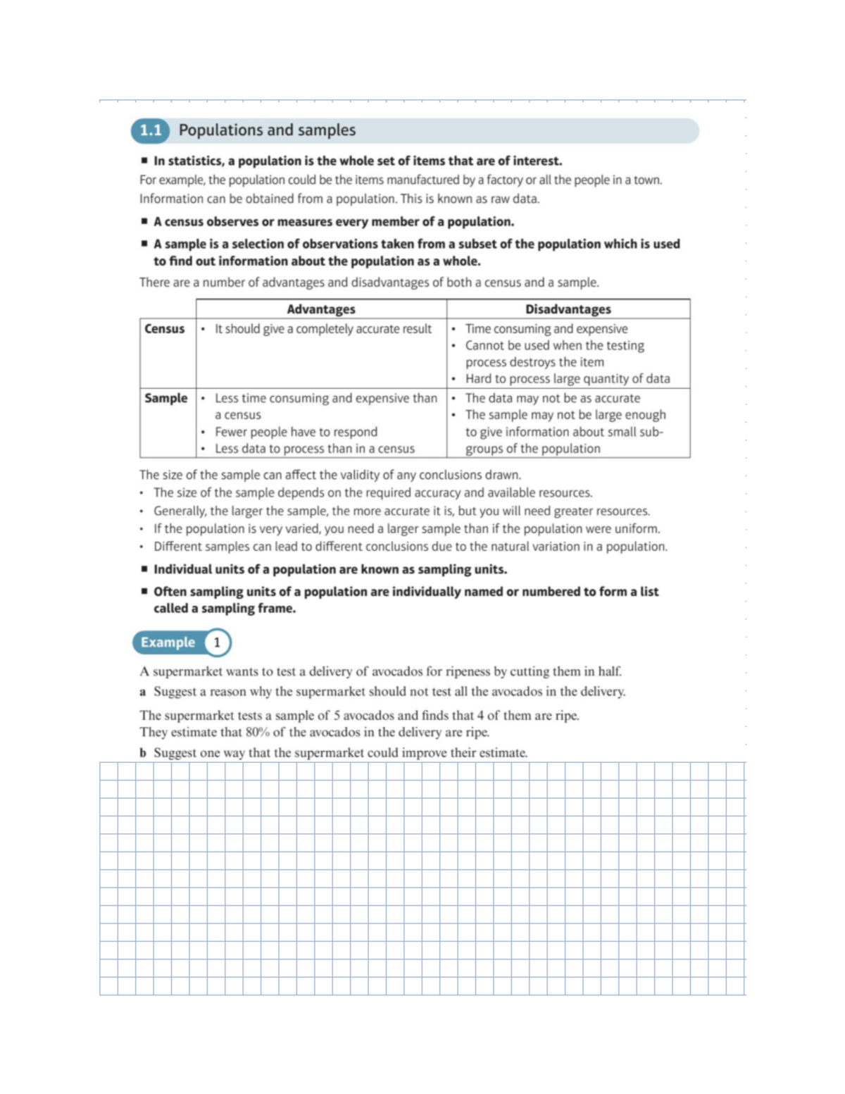 1.1 Populations and samples - Studocu