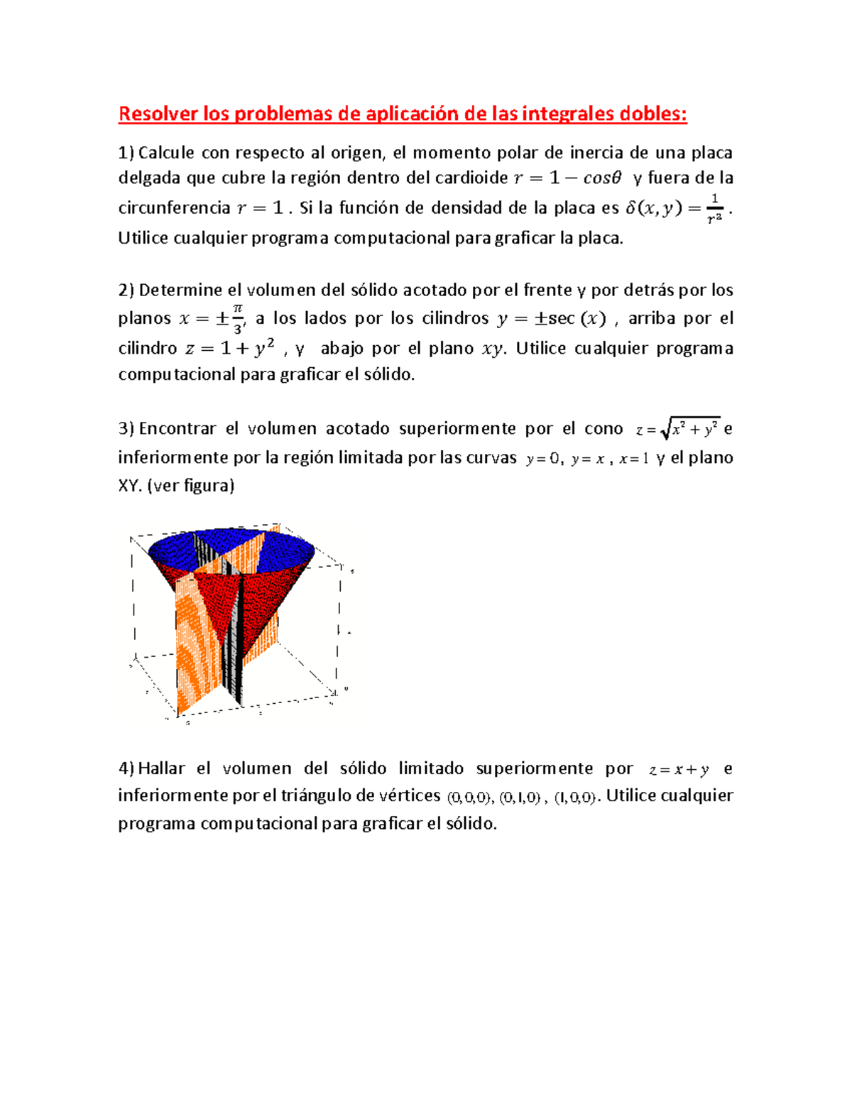 Tarea 3 - Actividad - Resolver los problemas de aplicaciÛn de las ...