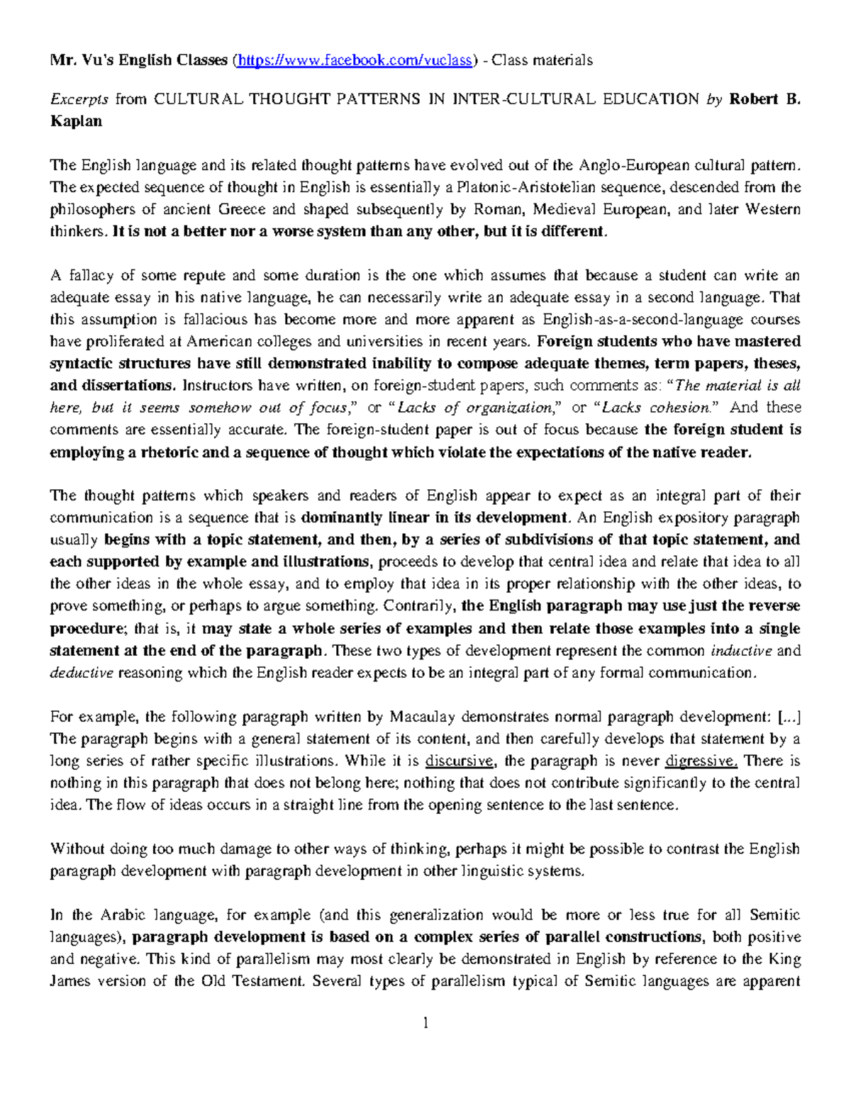 Thieu - Session 2 - Kaplan's paper excerpts - Excerpts from CULTURAL ...