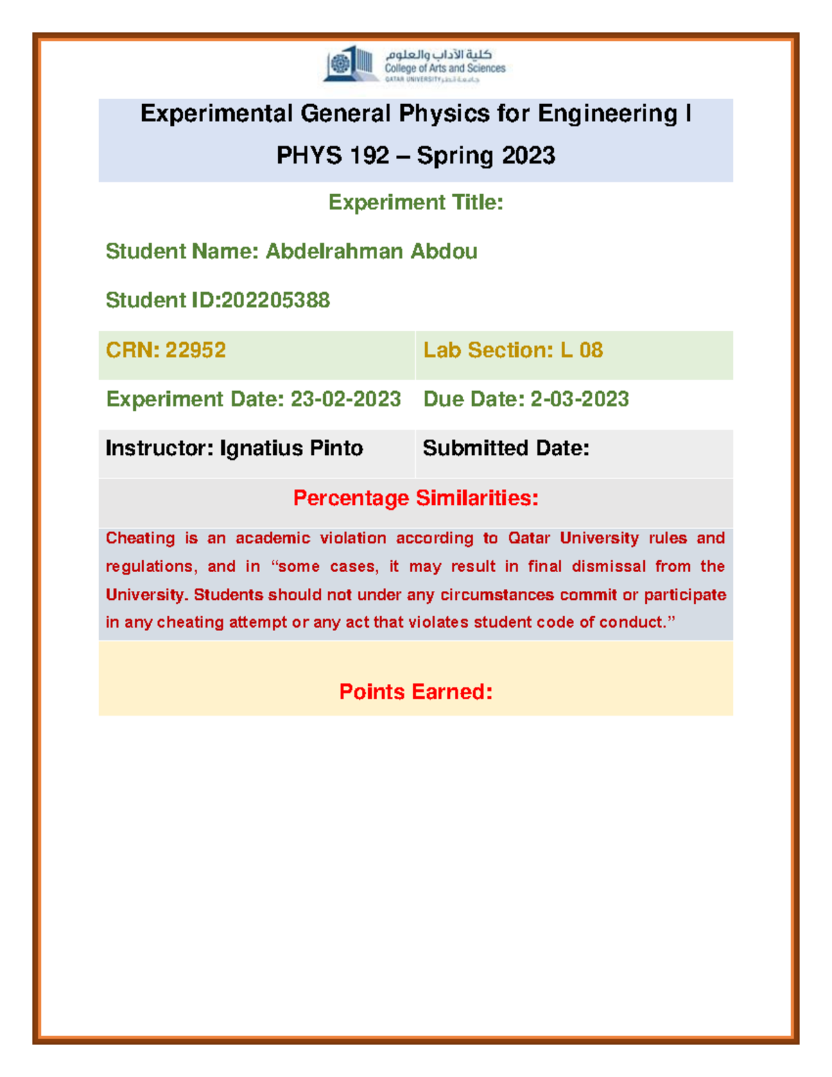 Simple pendulum - lab report hand writing summary - Experimental ...