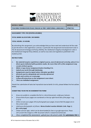 Psrip Gr 2 Term 1 2020 EFAL Lesson Plan - Term 1 2020 Grade 2 FIRST ...