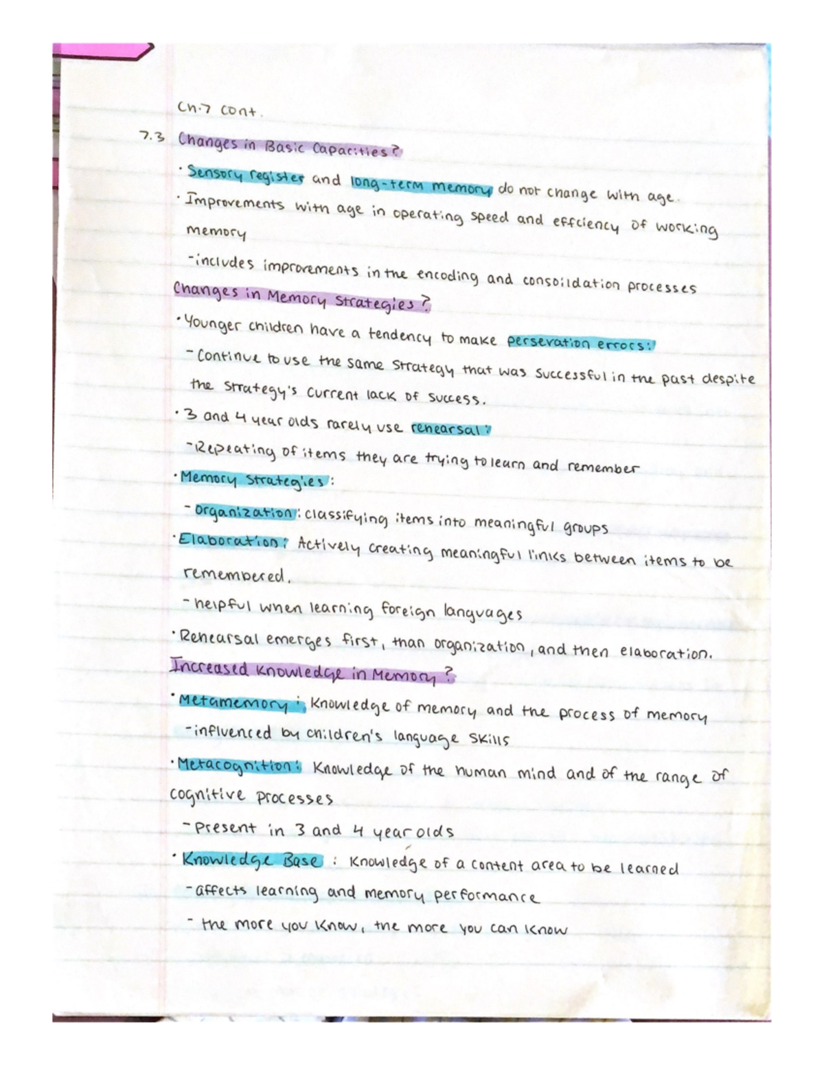 Developmental psychology notes part 3 - PSY 2301 - Studocu