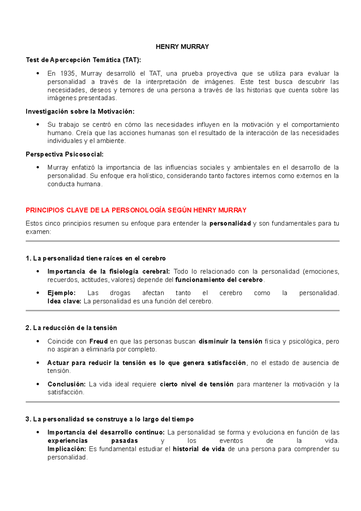 Henry Murray - HENRY MURRAY Test de Apercepción Temática (TAT): En 1935 ...