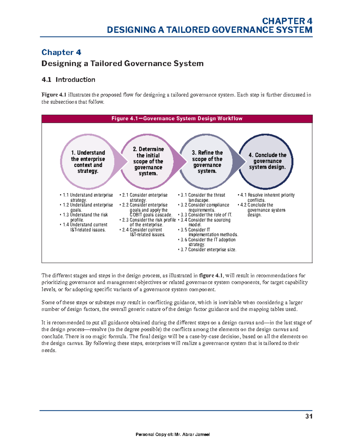 Chapterfghyujkil - 31 CHAPTER 4 DESIGNING A TAILORED GOVERNANCE SYSTEM Chapter 4 Designing a ...