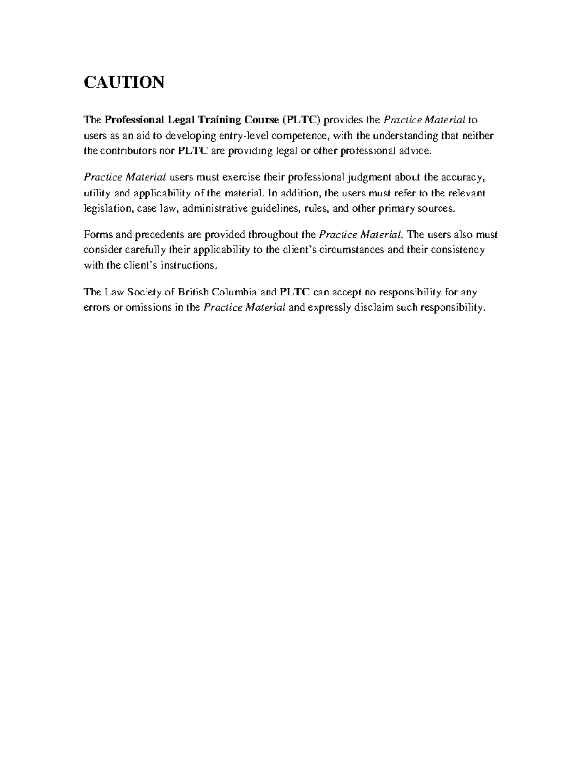 Criminalprocedure - bc law - CAUTION The Professional Legal Training ...