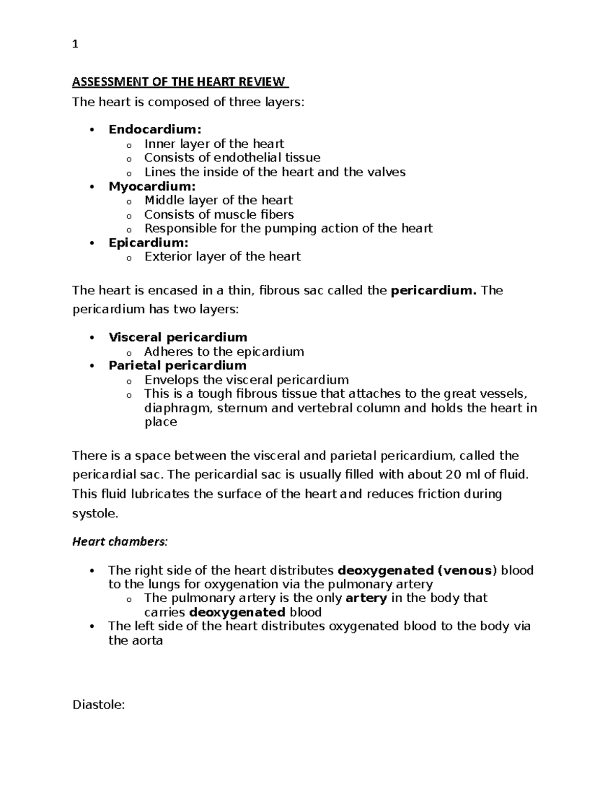 Cardiac assessment, CV, rhythms, tele placement self study - ASSESSMENT ...