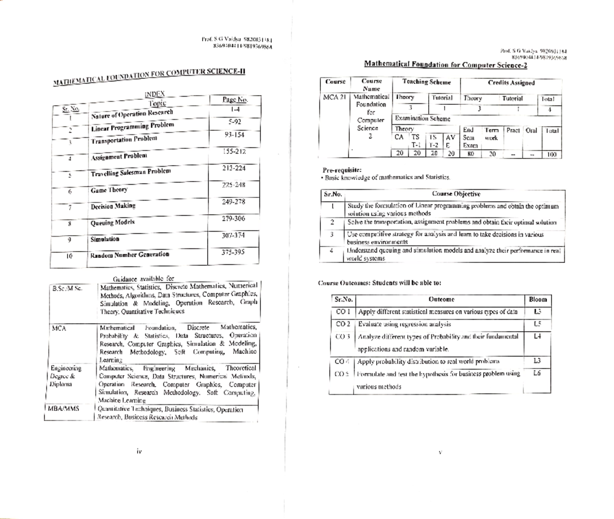 MAth Node - MATH NOTES - Prof. SG Vaidya 9820031384 Prof. SG Vaidya ...