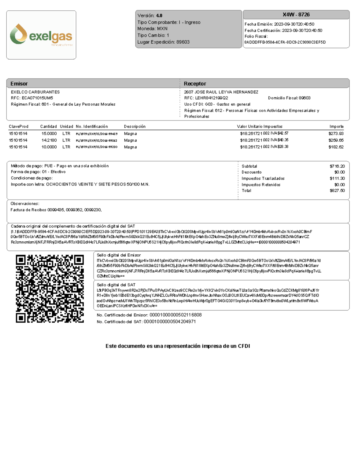 Reporte (70) - NSnsndn dndnfn - Versión: 4. Tipo Comprobante: I ...