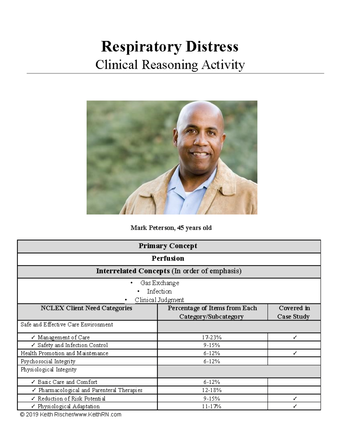 NUR 207- Week 4 Assign 1 - case study - Respiratory Distress Clinical ...