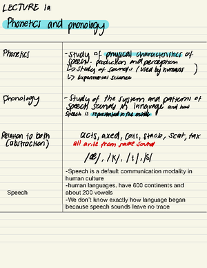 Distinctive features chart - LING217 - MQ - Studocu