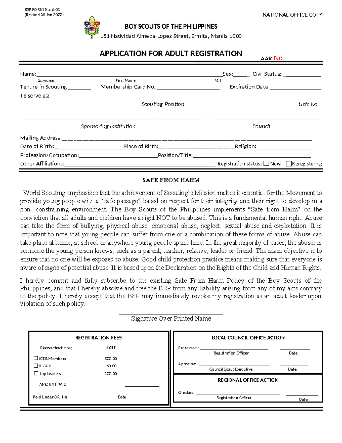 AAR-form-3 - THIS FORM IS RELATED TO BOYSCOUT OF THE PHILIPPINES ...