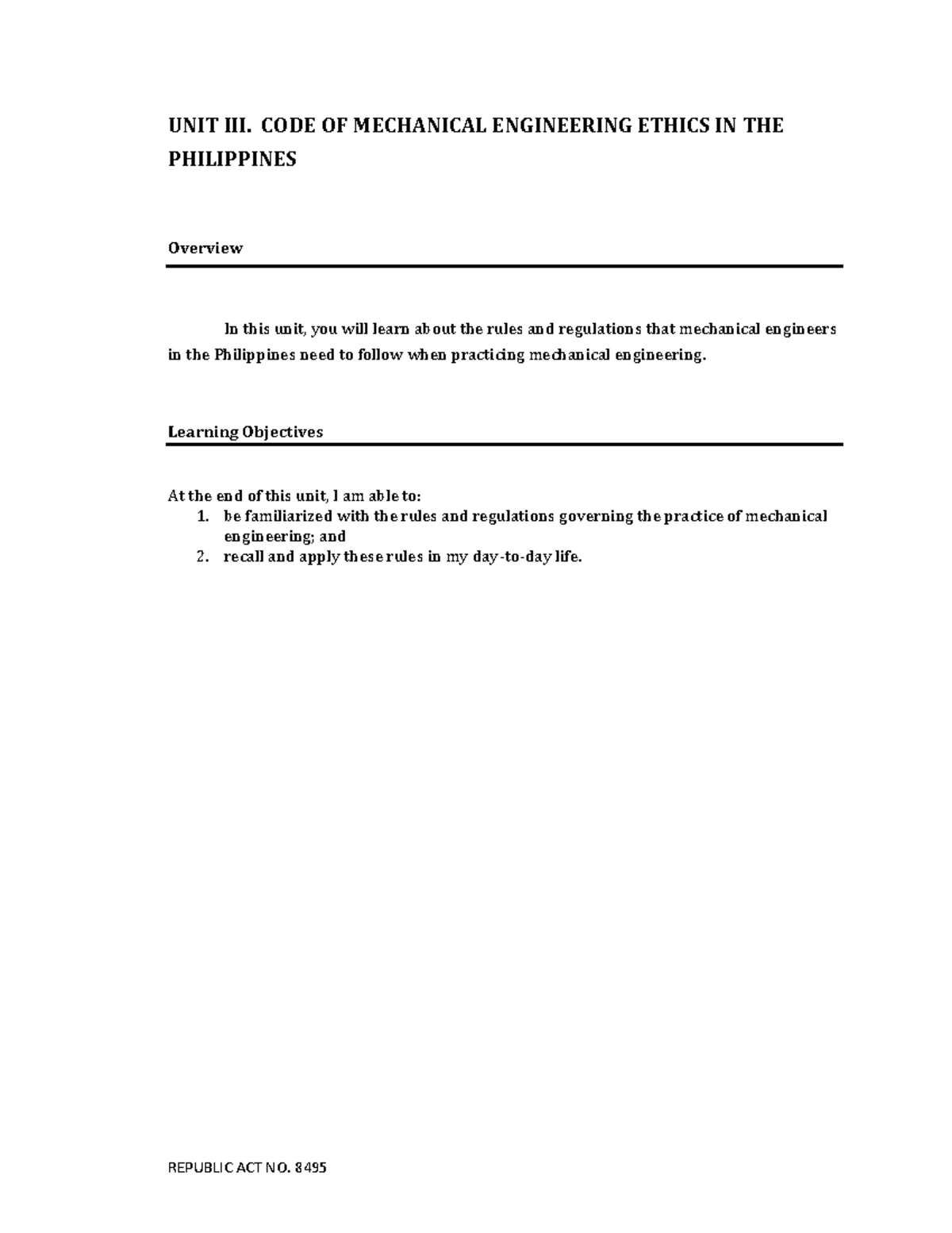 ME-112-UNIT-III.-CODE-OF- Mechanical- Engineering- Ethics-IN-THE ...